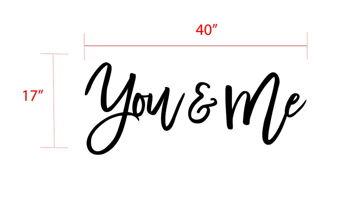You & Me Sign Wedding Sign Master Bedroom Decor Laser Cut - Etsy