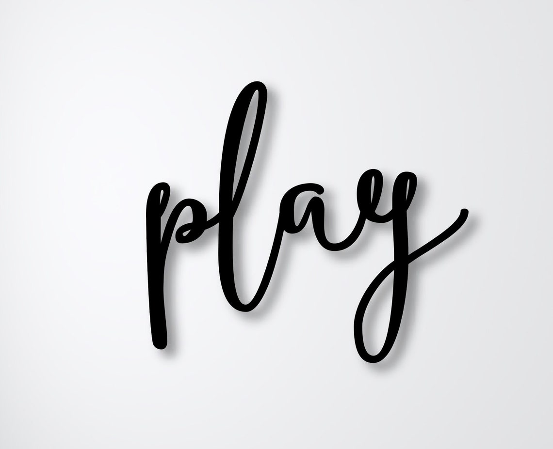 Play 3D Sign Wood Sign Playroom Decoration Kids Room Wall - Etsy