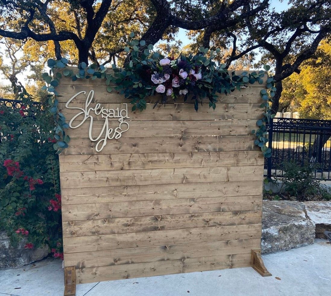 She Said Yes Wood Sign / Wood Cut Out / Bridal Shower, Engagement Sign ...
