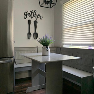 Gather 3D Sign Wood Sign / Laser Cut Farmhouse Decor / Dining Room Sign ...