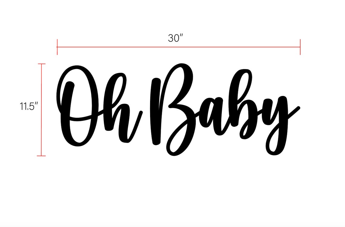 Oh Baby Wood Sign Oh Babyshower Sign Oh Baby Shower - Etsy