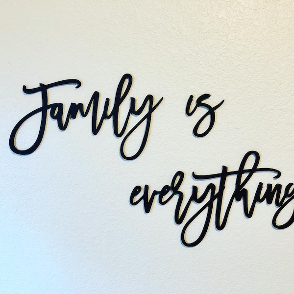 Family is Everything Sign - Etsy