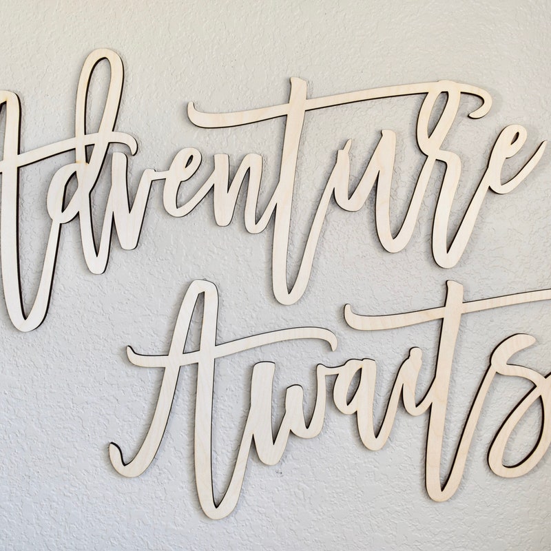 Adventure Wood Sign - Etsy