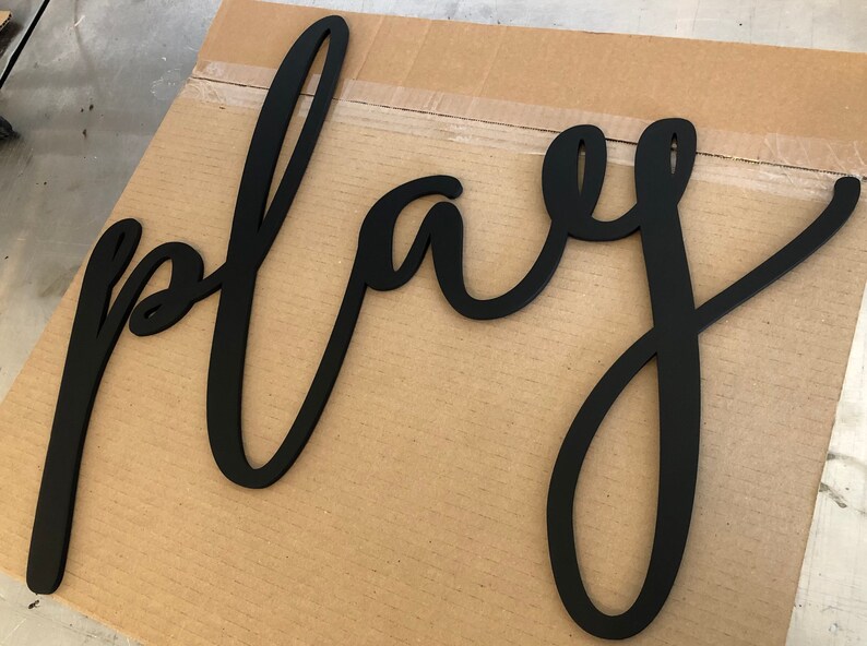 Play 3D Sign Wood Sign Playroom Decoration Kids Room Wall - Etsy