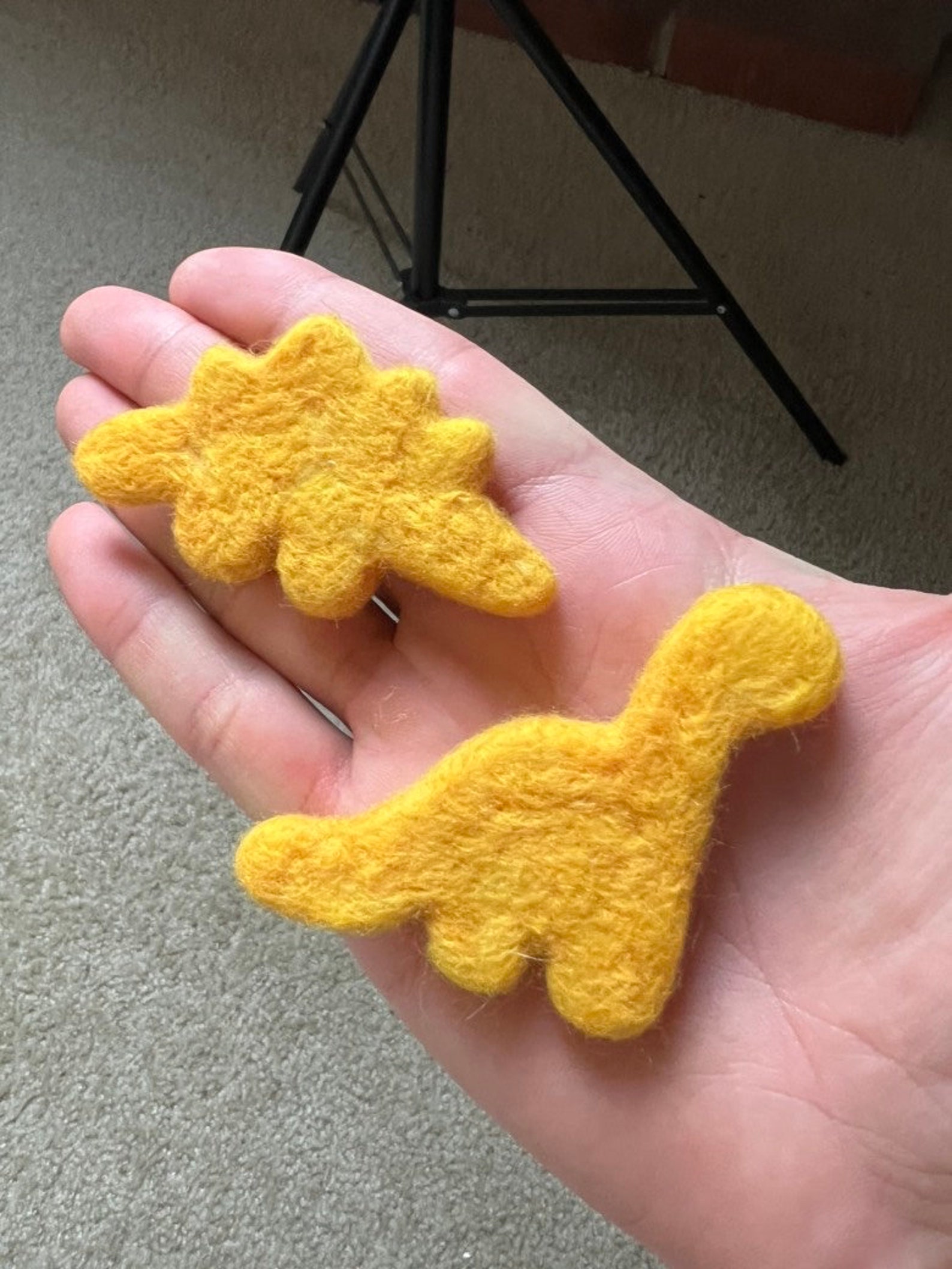 Mini Plushie Felted Dino Nugget Keychain Magnet or Christmas - Etsy