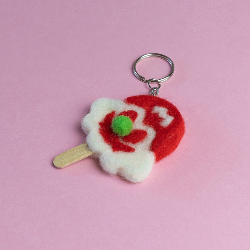 Needle Felted Keychain - Etsy Canada