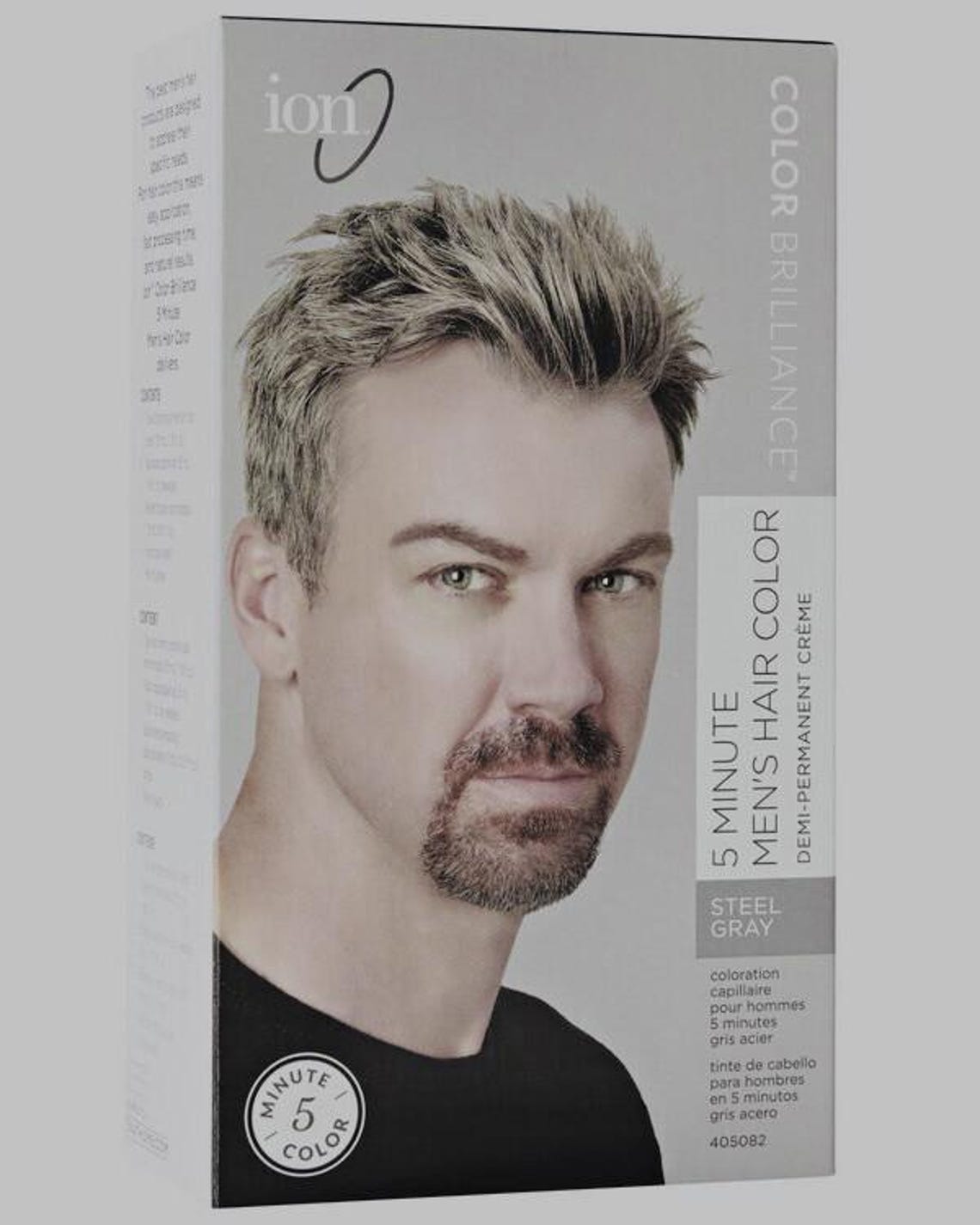Ion Color Brilliance Mens 5 Minute Hair Color Steel Gray NEW Demi ...