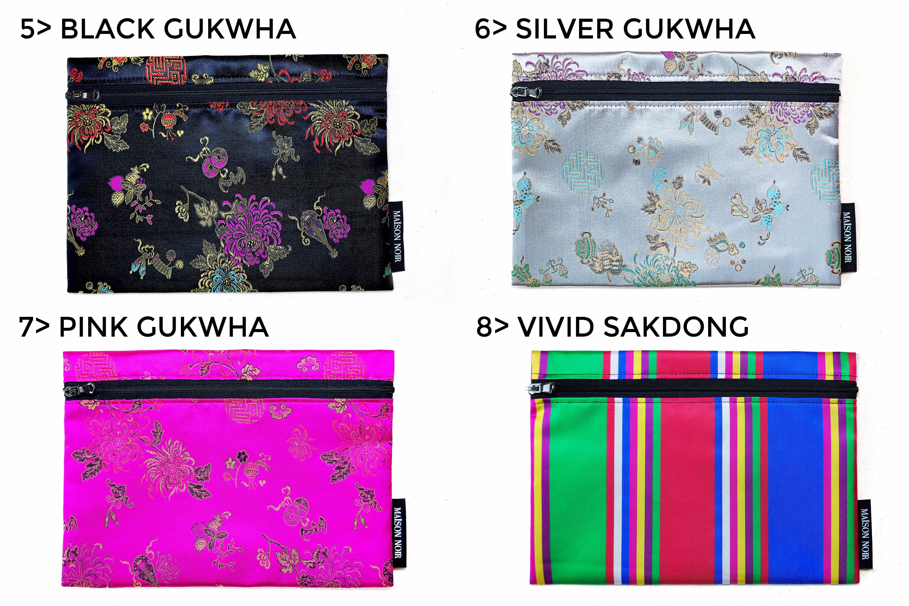 Hanbok Fabric Makeup Bag: Korean Brocade Cosmetic Pouch - Etsy