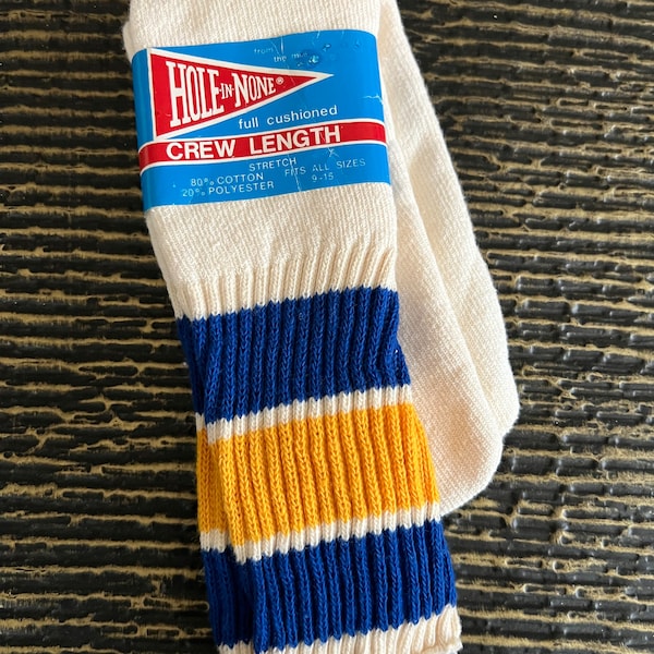Striped Vintage Crew Socks - Etsy