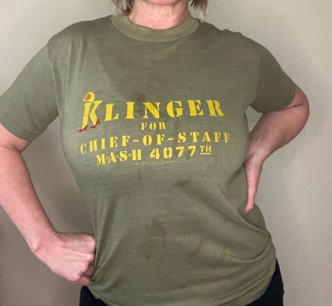 Vintage M*A*S*H 4077 TV Series Shirt Klinger Chief of Staff Military 80 ...