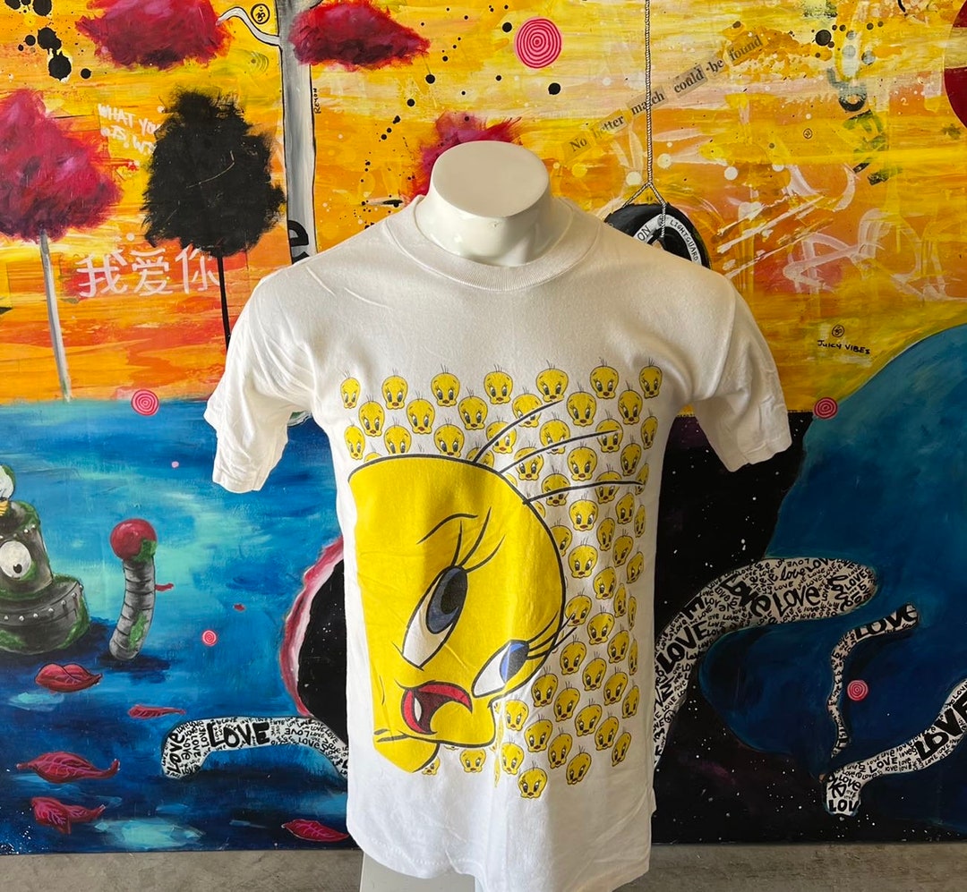 80s Vtg Tweety Bird Looney Tunes Cartoon Pop Art Huge Tweety Face ...