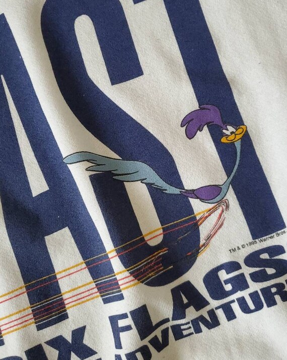 90s Vtg Looney Tunes Road Runner Six Flags Theme Amus… - Gem