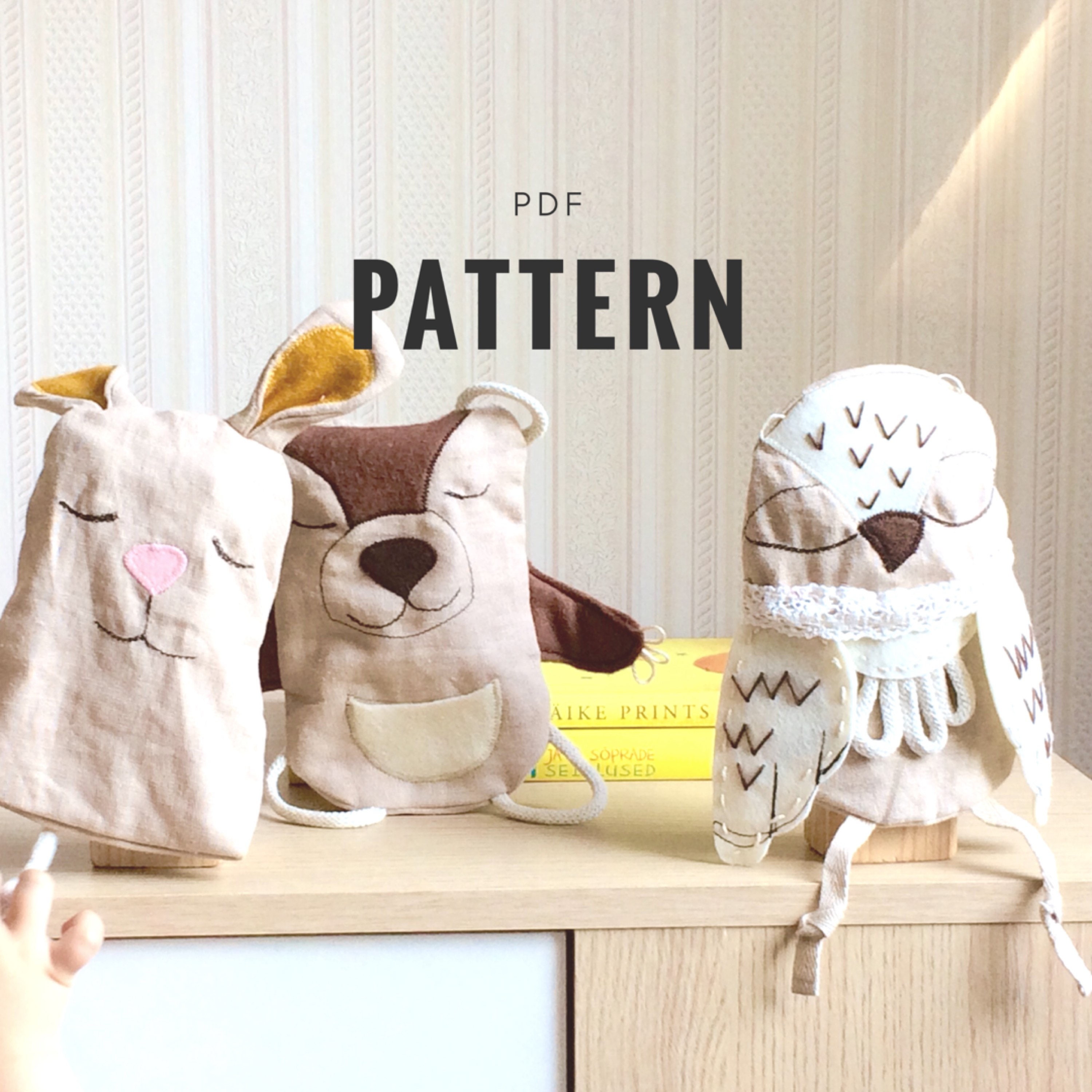 Soft Toy Pattern, Snow Owl Plush, Owl Nursery, Doll Making Tutorial ...