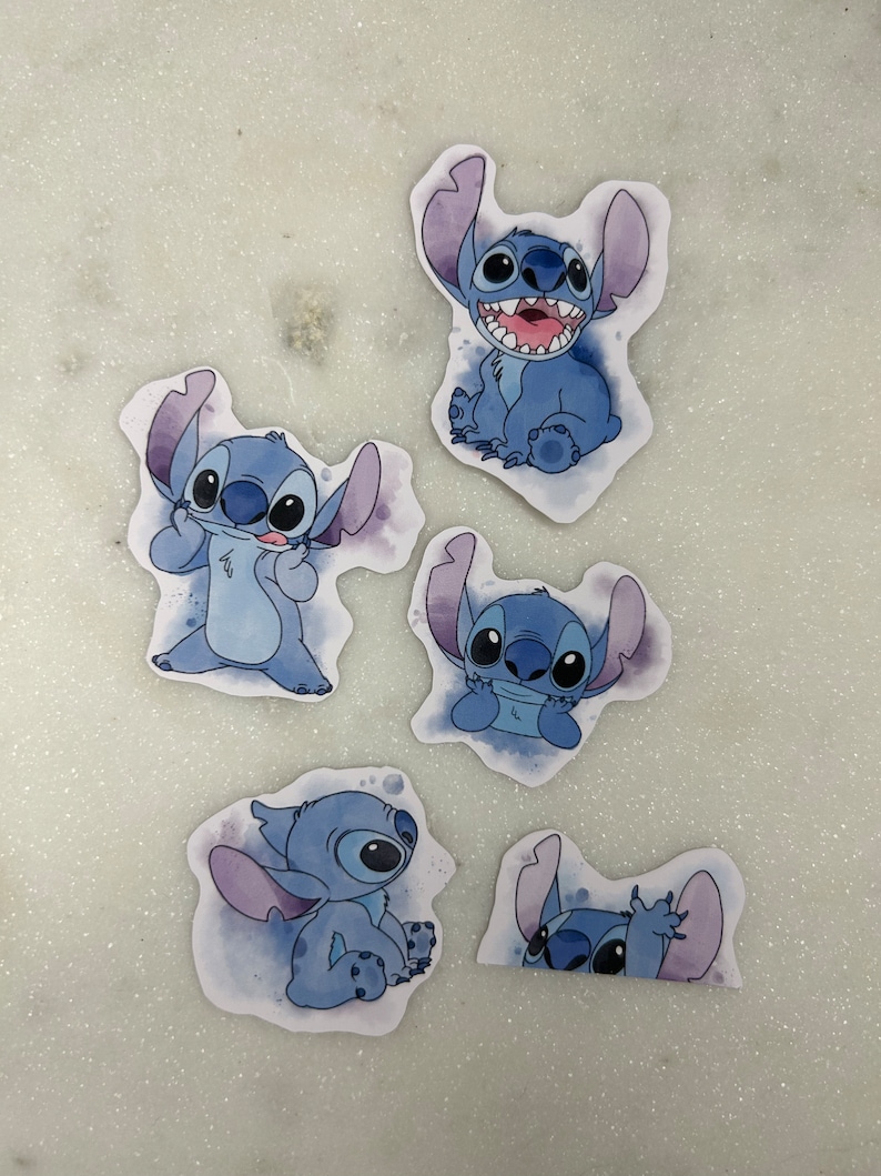 Set of 12 Stitch and Angel Stickers Ft. Scrump Gifts - Etsy