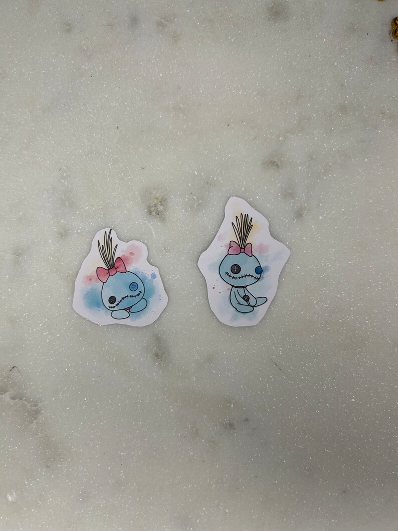 Set of 12 Stitch and Angel Stickers Ft. Scrump Gifts - Etsy