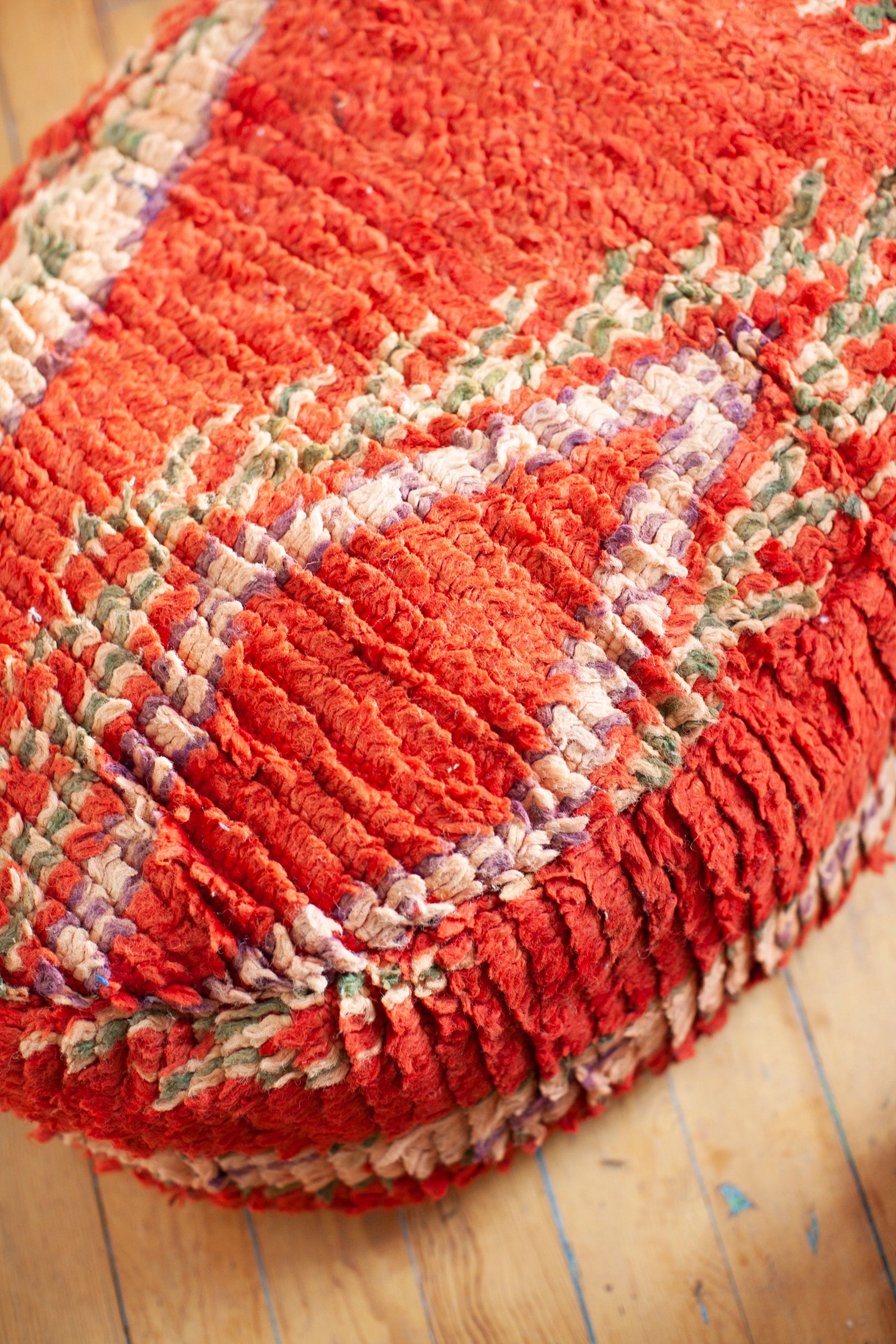 Oval Pouf Red Pouf Moroccan Pouf Pill Shaped Floor Cushion - Etsy