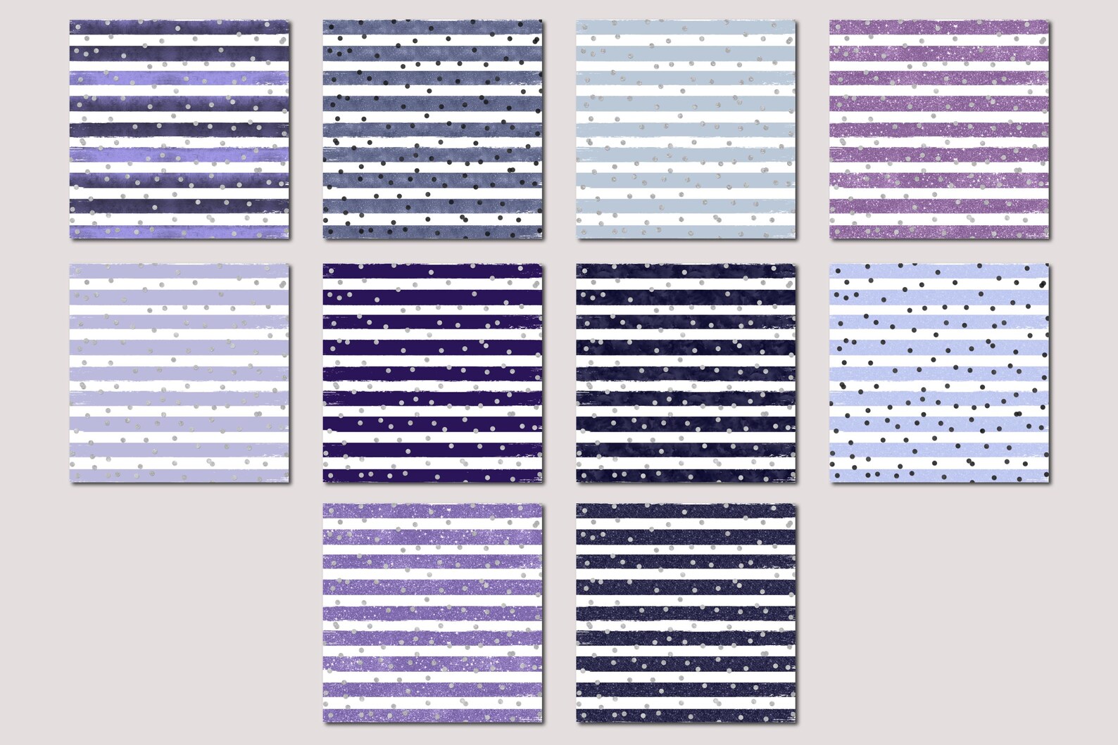 Purple Confetti Sparkle Digital Papers, Commercial Use Instant Download ...