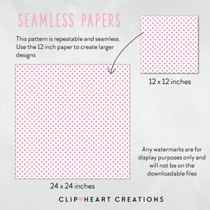 100 Polka Dot Digital Papers, Commercial Use Instant Use Seamless Polka ...