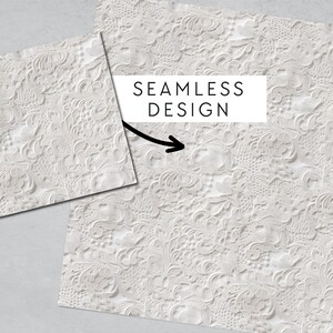 Vintage Lace Digital Papers, Seamless Commercial Use Instant Download ...