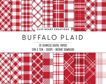 Red Buffalo Plaid | Etsy