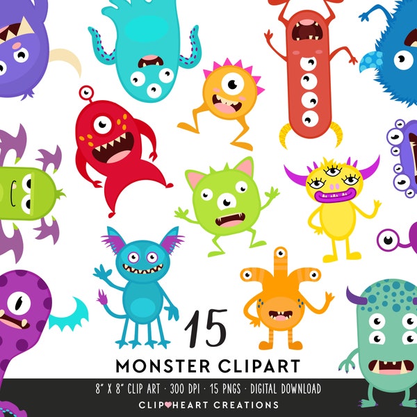 Monster Graphics - Etsy
