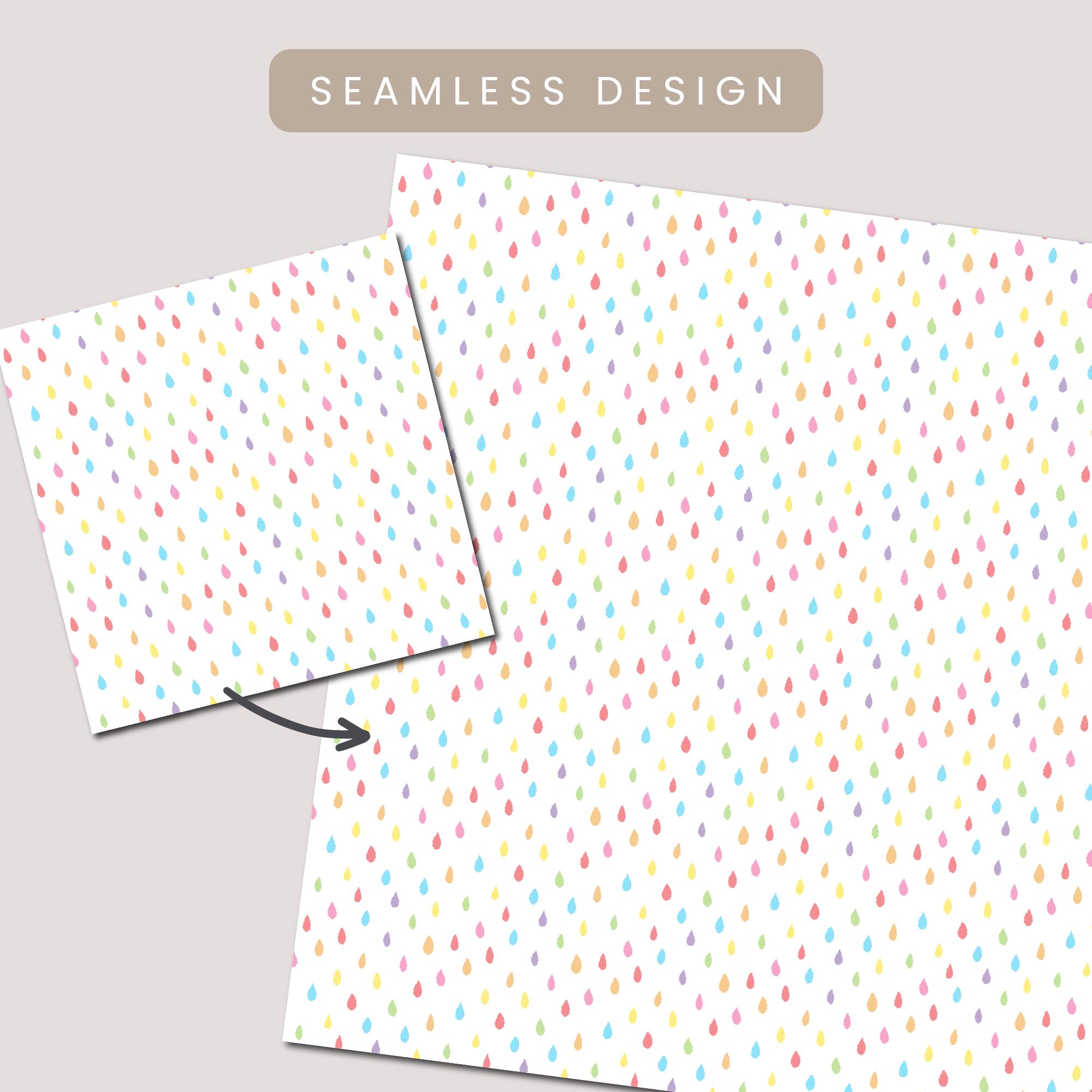 Rainbows Digital Paper Patterns, 20 Seamless Commercial Use Instant ...