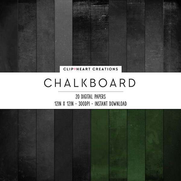 Chalkboard Digital - Etsy