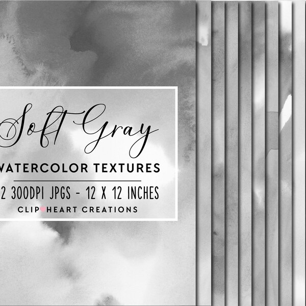 Grey Watercolor - Etsy