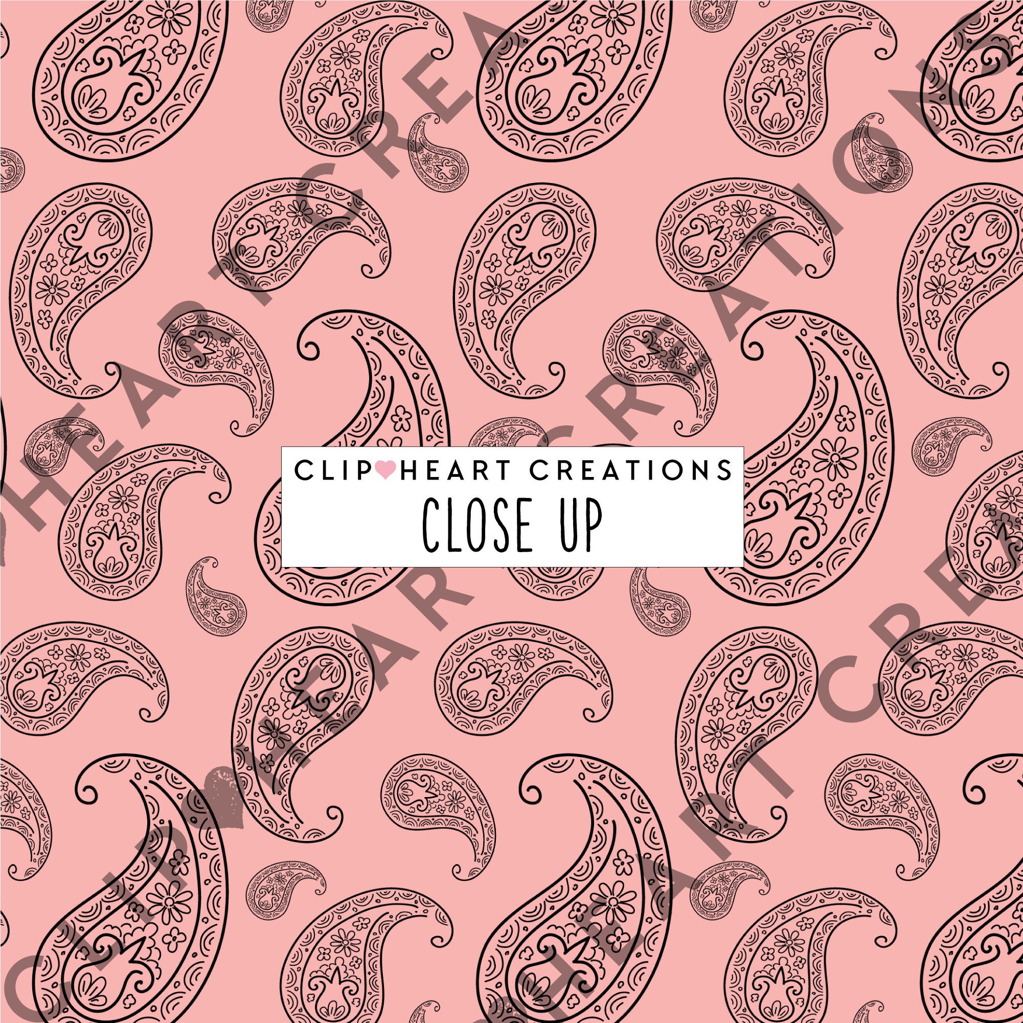 100 Paisley Pattern Digital Papers, Commercial Use Seamless Paisley ...