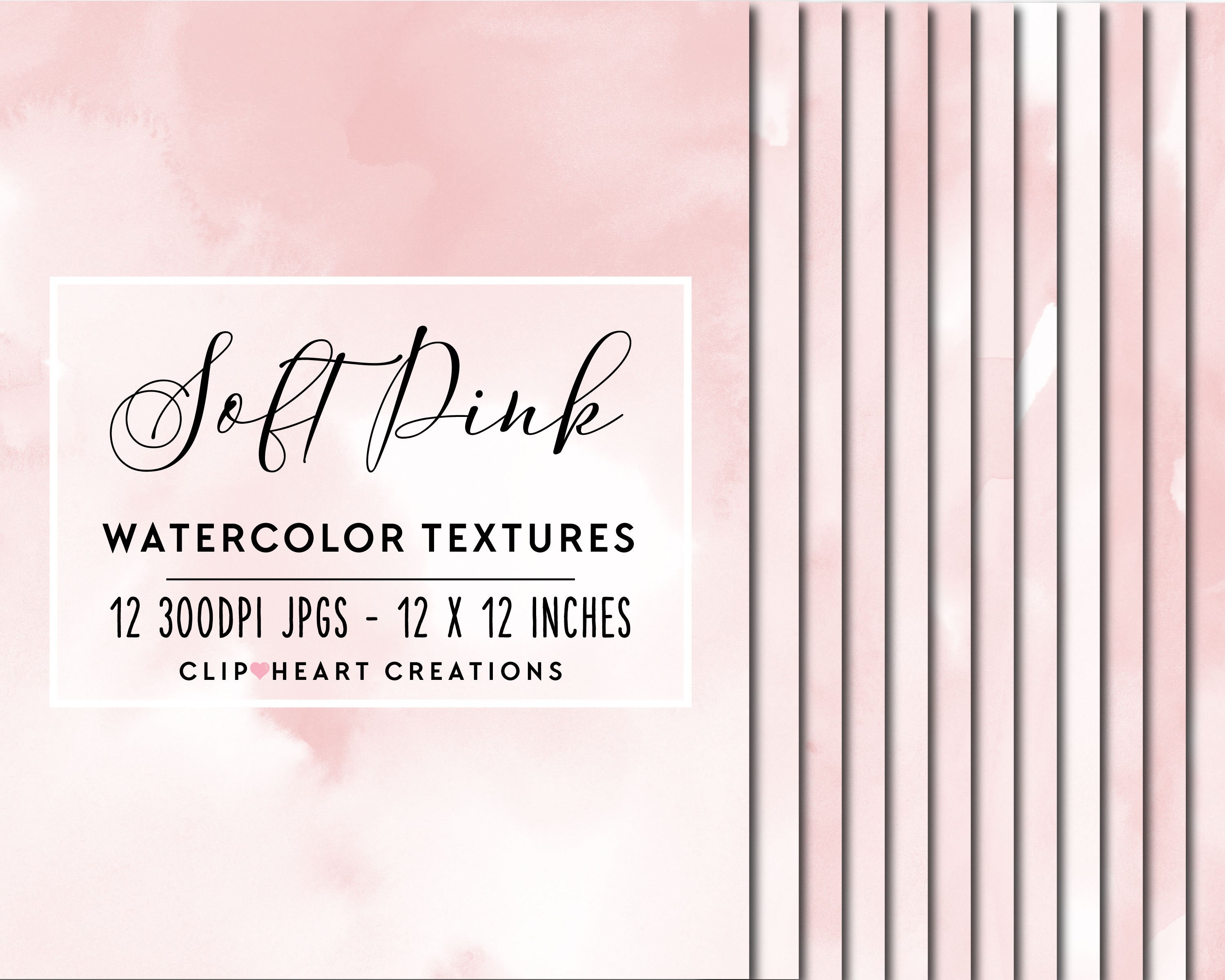 Pink Watercolor Digital Papers Commercial Use Instant - Etsy