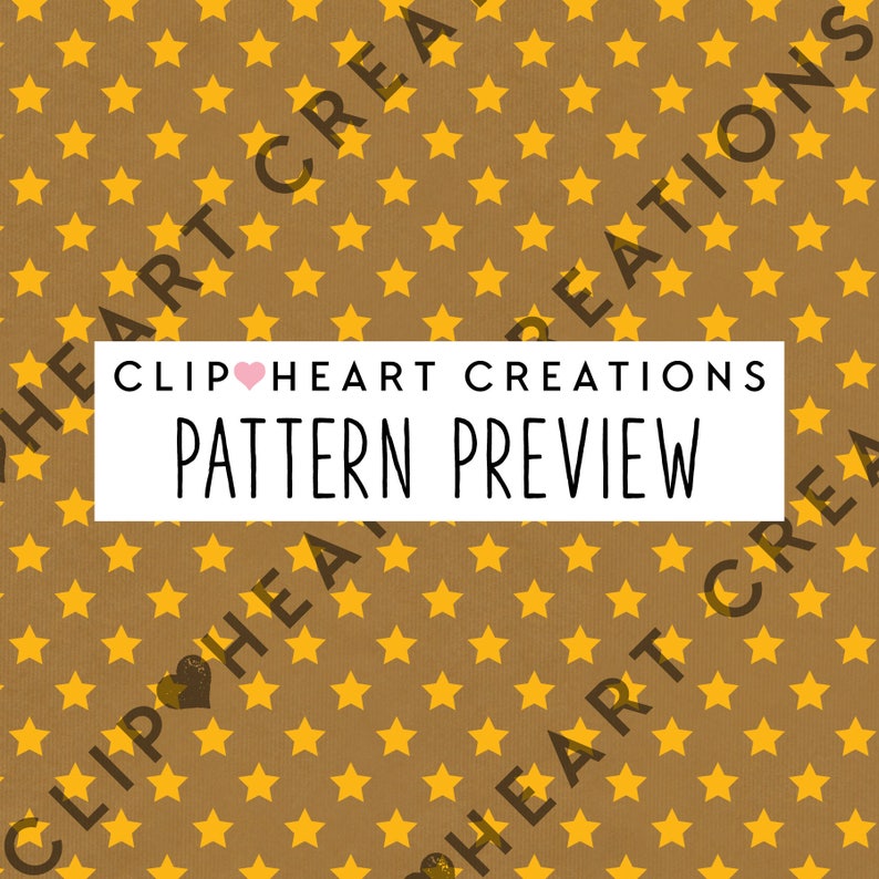 100 Kraft Star Pattern Digital Paper Commercial Use Instant | Etsy