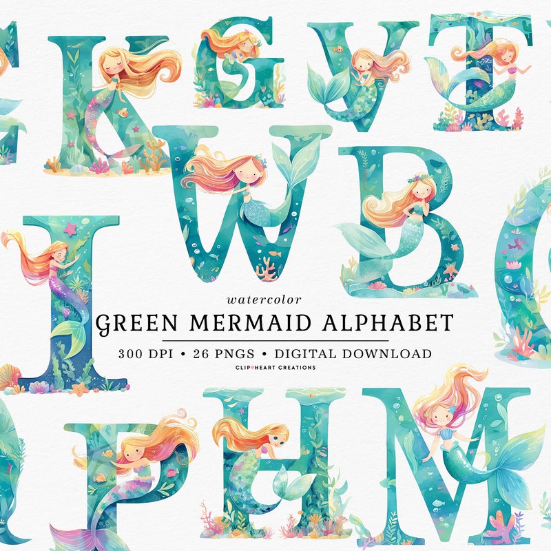 Digital Alphabet - Etsy