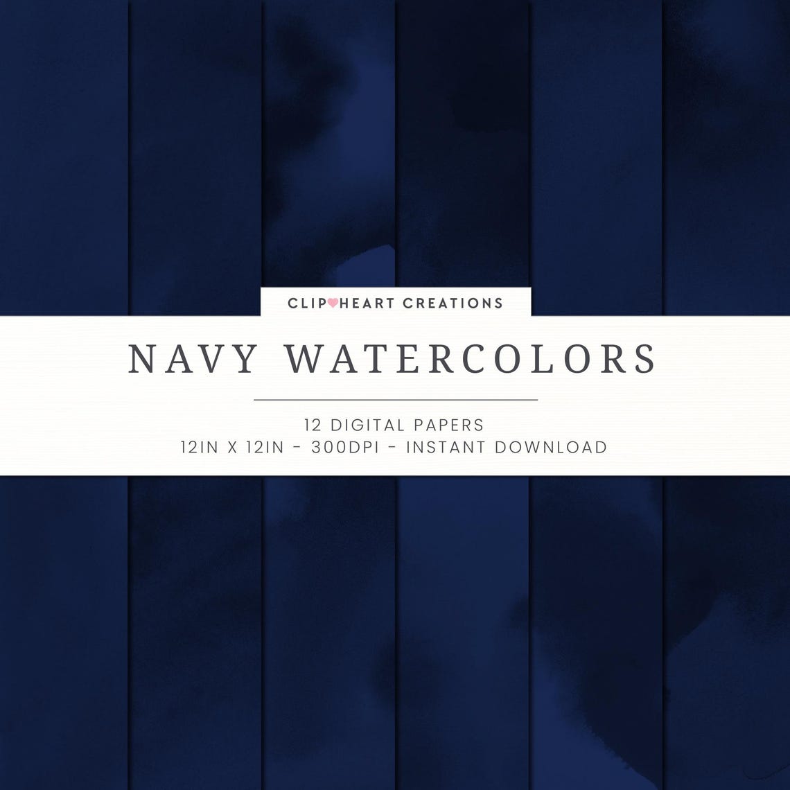 Blue Watercolor Digital Papers, Commercial Use Instant Download ...