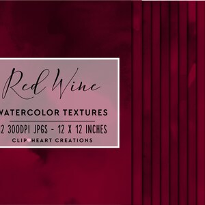 Red Watercolor Digital Papers, Commercial Use Instant Download ...