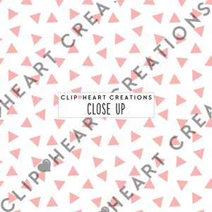 100 Triangle Confetti Digital Papers, Commercial Use Seamless Confetti ...