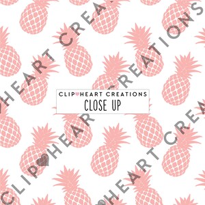 100 Pineapple Pattern Digital Papers, Commercial Use Seamless ...