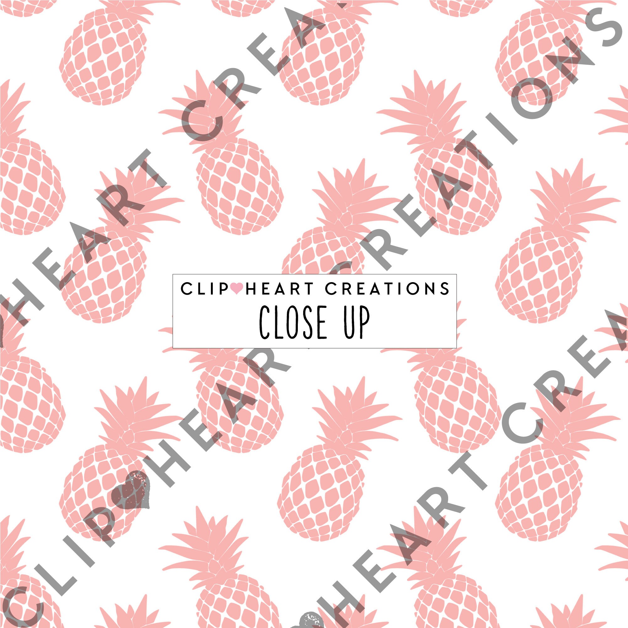 100 Pineapple Pattern Digital Papers, Commercial Use Seamless ...