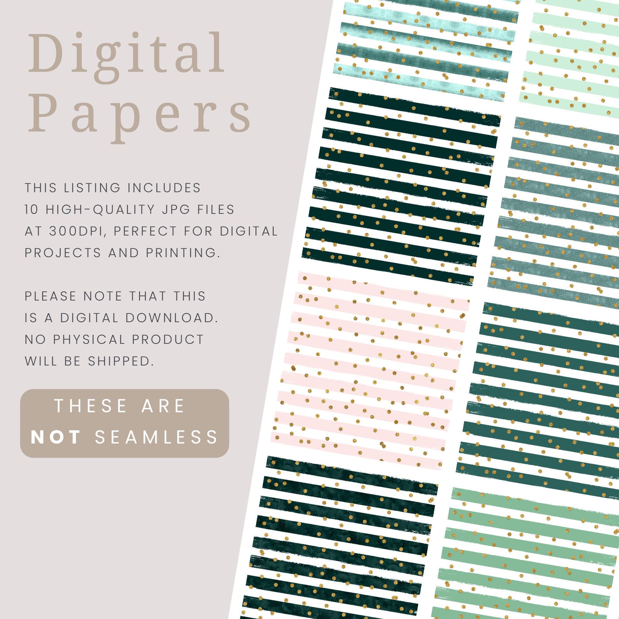 Mint Confetti Sparkle Digital Papers, Commercial Use Instant Download ...