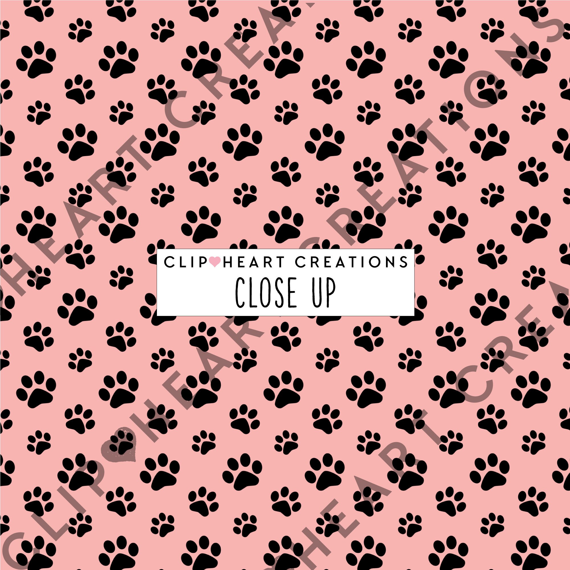 100 Paw Prints Pattern Digital Paper Commercial Use Seamless - Etsy