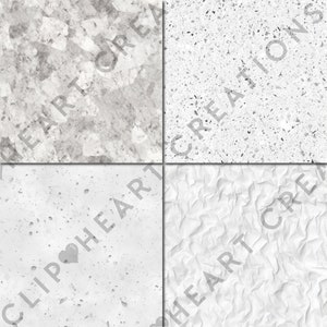 White Textures Digital Papers, Seamless Commercial Use Instant Download ...