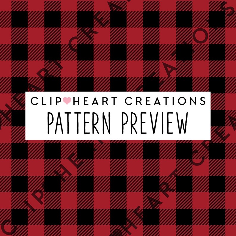 100 Buffalo Check Pattern Digital Paper Commercial Use | Etsy