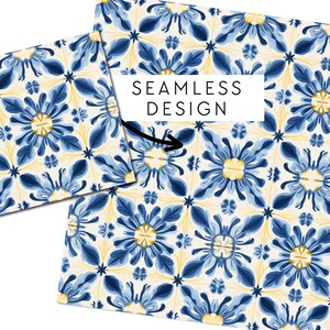 Sicilian Tile Papers, Seamless Commercial Use Instant Download ...