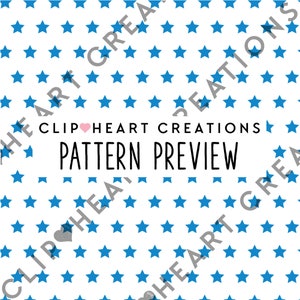 100 Star Pattern Digital Papers, Commercial Use Seamless Color Stars ...