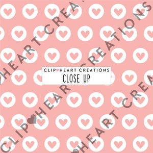 100 Heart Pattern Digital Paper Pack, Commercial Use Seamless Hearts ...