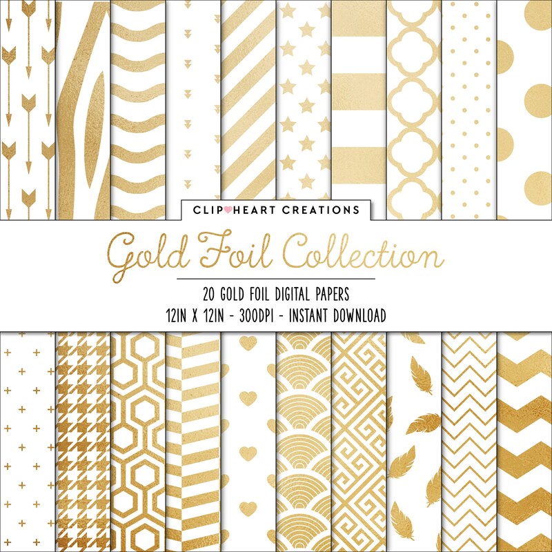 Gold Foil - Etsy