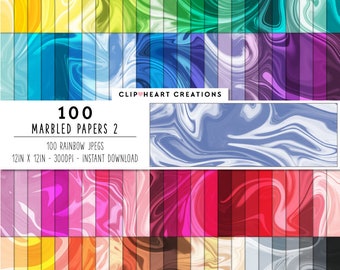 100 Watercolor Texture Digital Papers, Commercial Use Instant Download ...