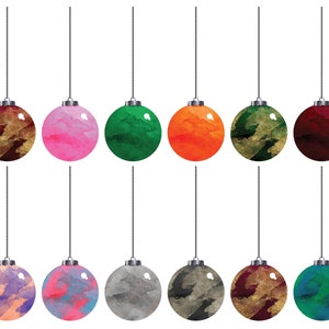 Watercolor Ornaments Clip Art, Commercial Use Instant Download PNG ...