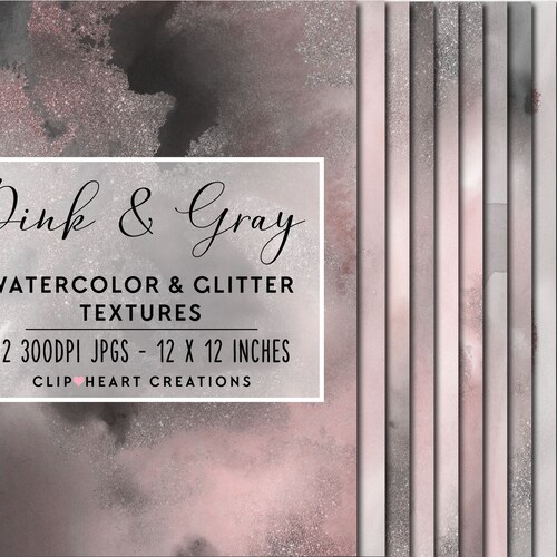 Soft Gray Watercolor Digital Papers Commercial Use Instant - Etsy
