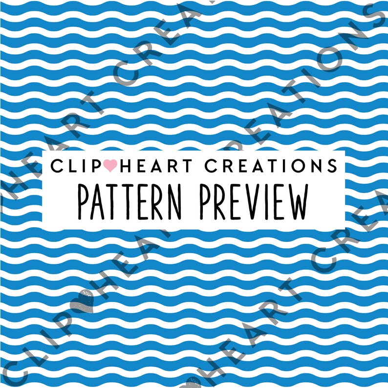 100 Waves Pattern Digital Papers, Commercial Use Seamless Wave Pattern ...