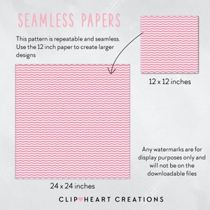 100 Waves Pattern Digital Papers, Commercial Use Seamless Wave Pattern ...